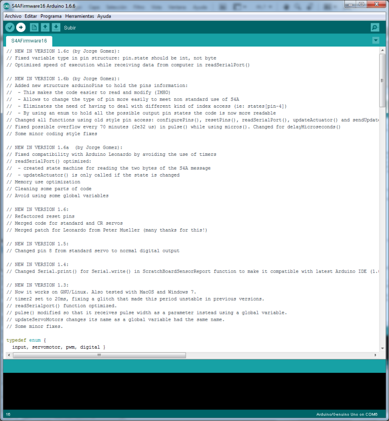 S4A, primeros pasos para programar Arduino con un lenguaje visual