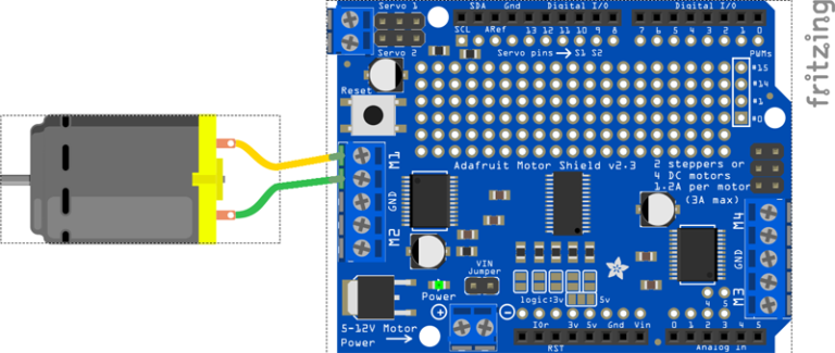 Adafruit Motor Shield, controlar motores con Arduino