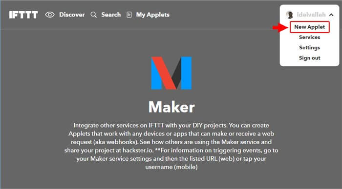 Cómo configurar IFTTT con Arduino y NodeMCU para enviar un Tweet