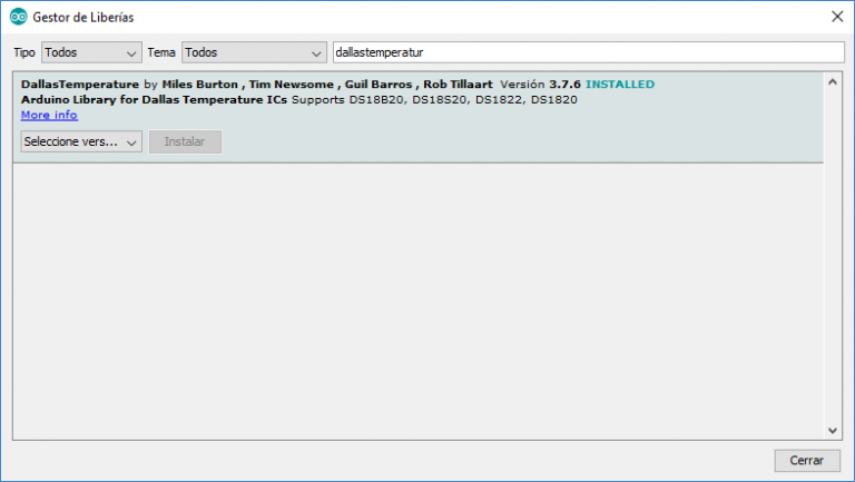 DS18B20 sensor de temperatura para líquidos con Arduino