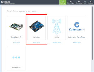 Cayenne myDevices y Arduino para monitorizar sensores del IoT