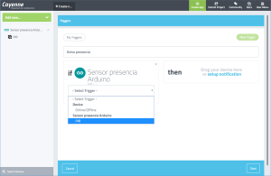 Cayenne myDevices y Arduino para monitorizar sensores del IoT
