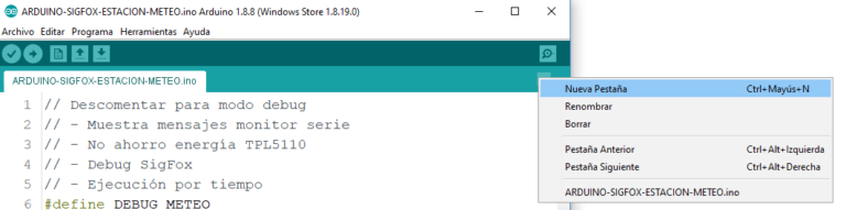 Estación meteorológica con Arduino y Sigfox alimentada con energía solar