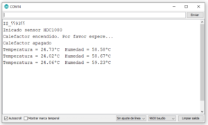 HDC1080 Arduino y ESP8266 sensor de temperatura y humedad