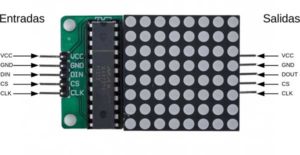 Matriz de LED 8x8 con Arduino y driver MAX7219