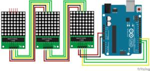 Matriz de LED 8x8 con Arduino y driver MAX7219