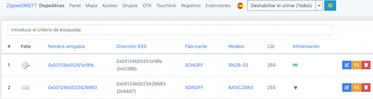 Zigbee y Zigbee2MQTT