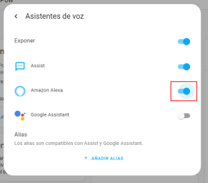 Integrar Alexa en Home Assistant
