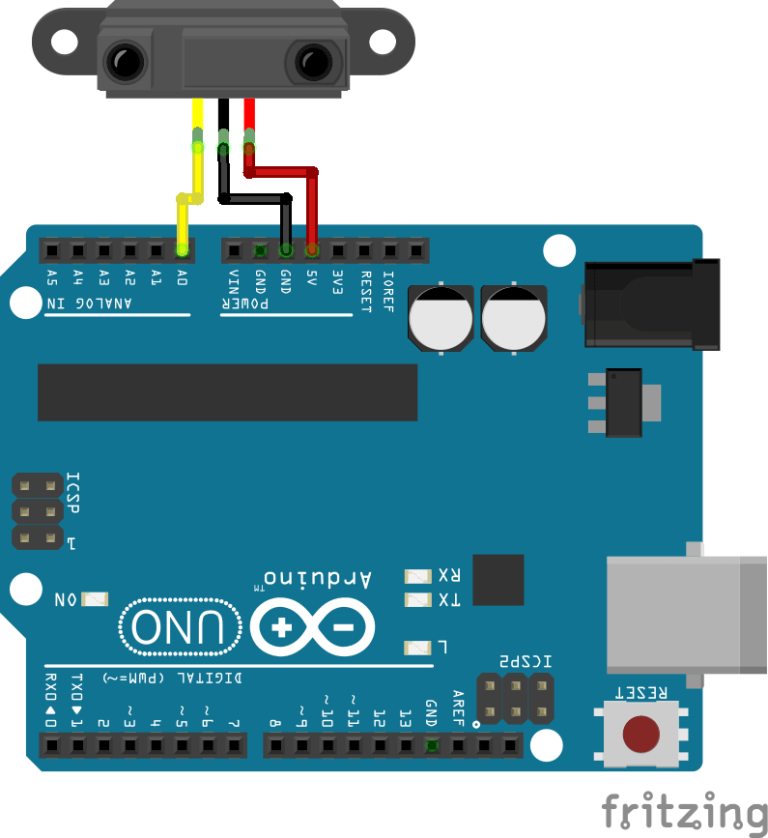 Sharp IR GP2Y0A21YK0F ESPHome