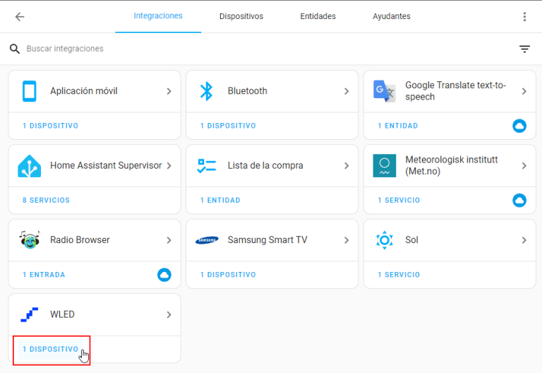 Tira LED con WLED y Home Assistant